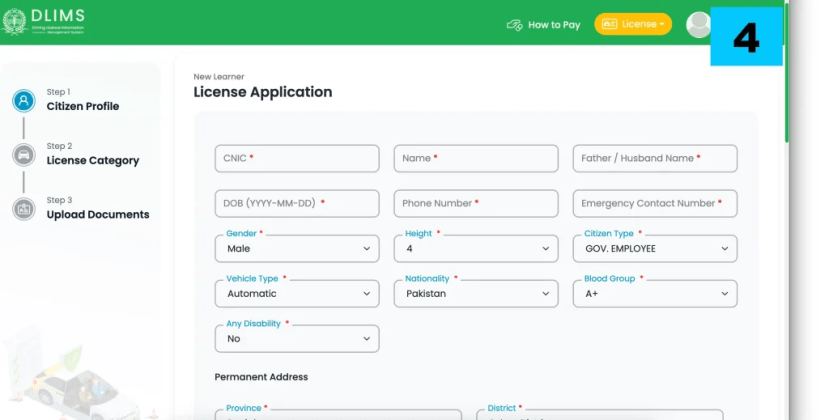 Steps to Apply for Learner Driving License Online