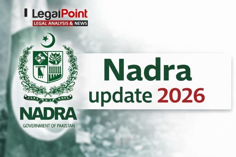NADRA Update 2026: Latest CNIC Rules, Fees and Online Solutions - Legal ...